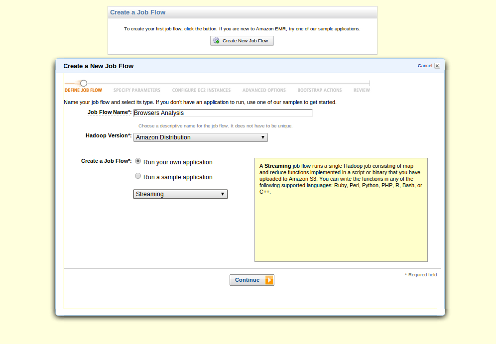 Elastic MapReduce using streaming and ruby - IO0001